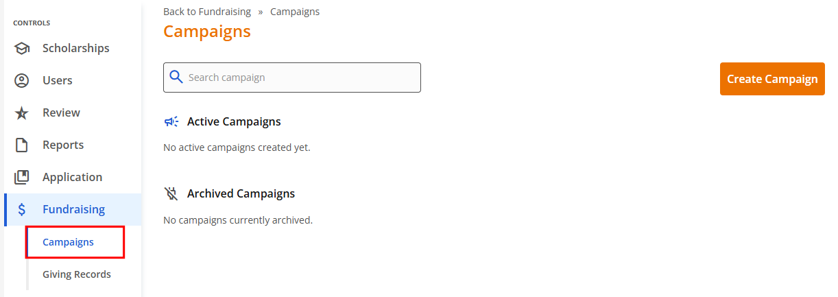 Campaigns – AwardSpring Help Center