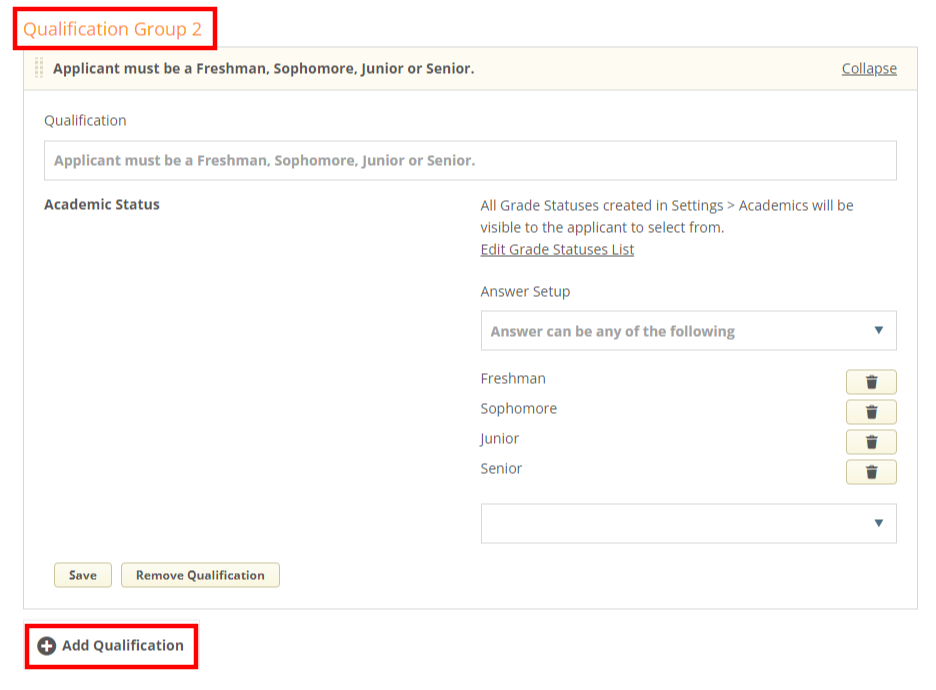 Qualifications: A Detailed Guide – AwardSpring Help Center