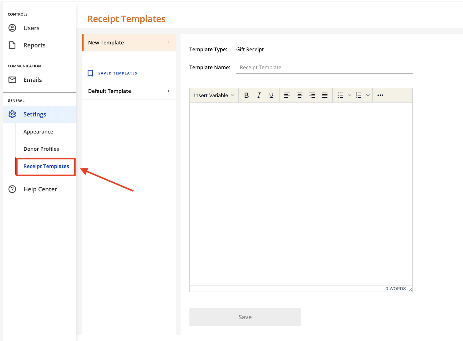 Gift Receipts – AwardSpring Help Center